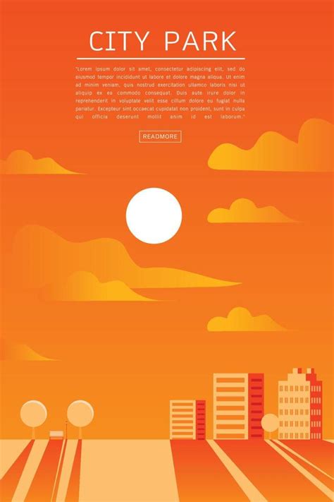 City Park Vector Flat Illustration 16889543 Vector Art At Vecteezy