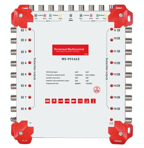 High Performance Multiple Inputs Satellite Switch Diseqc Multiswitch