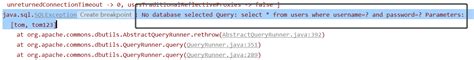 No Database Selected Query Idea No Database