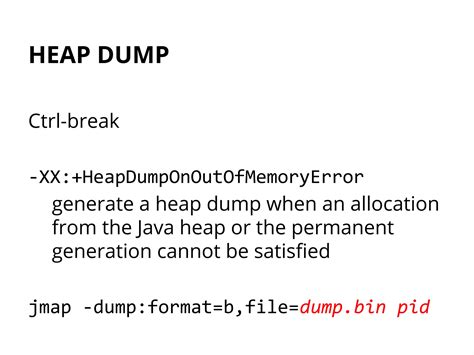 Java Heap Dump Analysis Primer Ppt