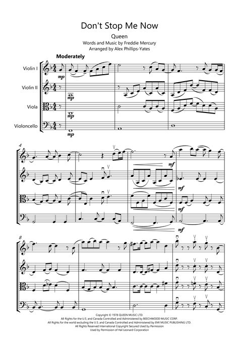 Play Official Version Of Dont Stop Me Now Sheet Music By Queen