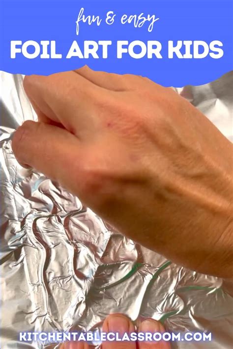 Foil Embossing Tin Foil And Sharpies Art Project