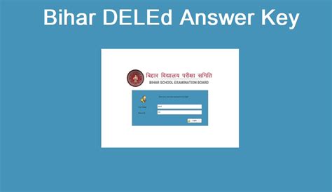 Bihar Deled Answer Key 2022 जारी Ded Exam Solutions Shift Wise
