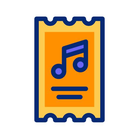 Ticket Animated Icon Free Music Animated Icon
