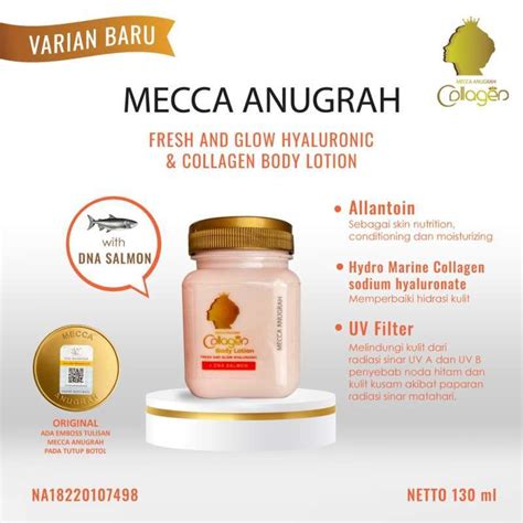 Promo Mecca Anugrah Collagen Body Lotion 130 Ml Lotion Tubuh Diskon
