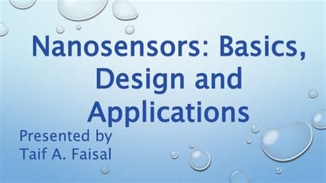 Nanosensors Pptx Chemistry Science