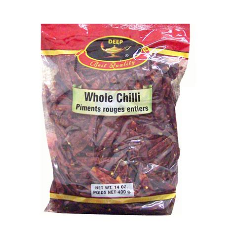 Red Chilli Whole 400 G Deep Ginger And Spice Market Indian
