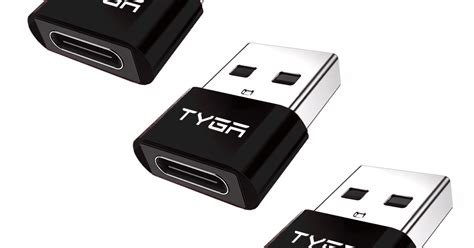 TYGA Store USB Type C Female To USB Type A Male Adapter 2 0 Sync StickerDeen