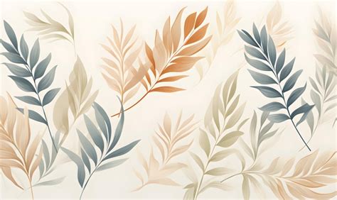Premium AI Image There Are Many Different Colored Leaves On A White