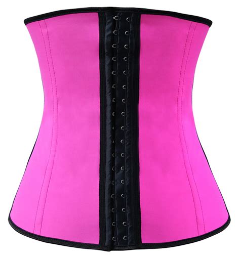 Womens Unique Pink Latex Steel Bone Underbust Corset N10241