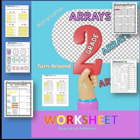 Multiplication Repeated Arrays Equation Group Worksheet Activity Game