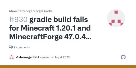 gradle build fails for minecraft 1 20 1 and minecraftforge 47 0 43 with