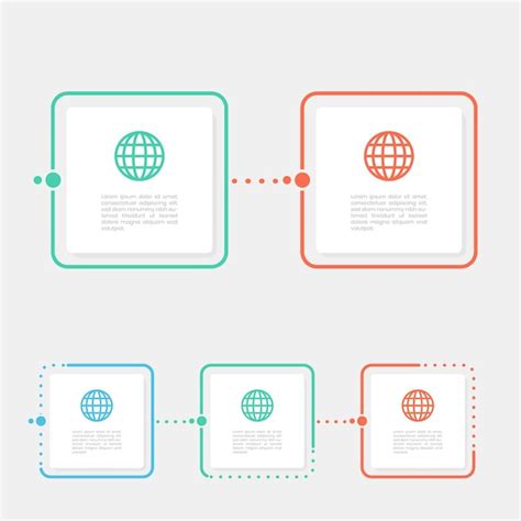 Premium Vector Minimalistic Infographic Vector Design Template