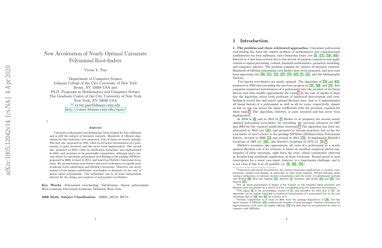New Acceleration Of Nearly Optimal Univariate Polynomial Root FindERS
