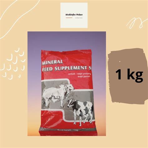 Jual Mineral Feed Supplement S Mineral Sapi Potong Dan Sapi Perah
