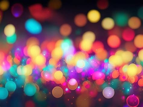 Background Bokeh Is Blurred By Abstract Lights Opulent Vibrant Bokeh