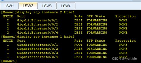 交换机mstp （多生成树防环协议）基础配置instance 1 Vlan 20 Csdn博客