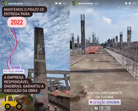 Obras da estação Varginha da Linha Esmeralda são retomadas Metrô CPTM