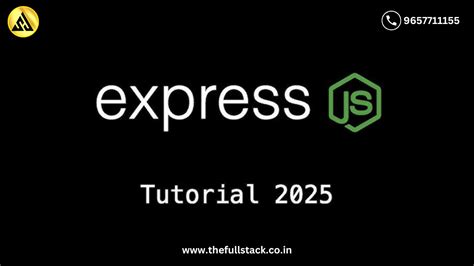 Express Javascript Tutorial 2025 Full Stack
