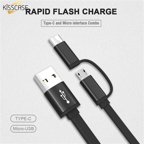 Kisscase Mobile Phone Usb Cable Micro Usb Type C In Quick Charger Adapter Cables For