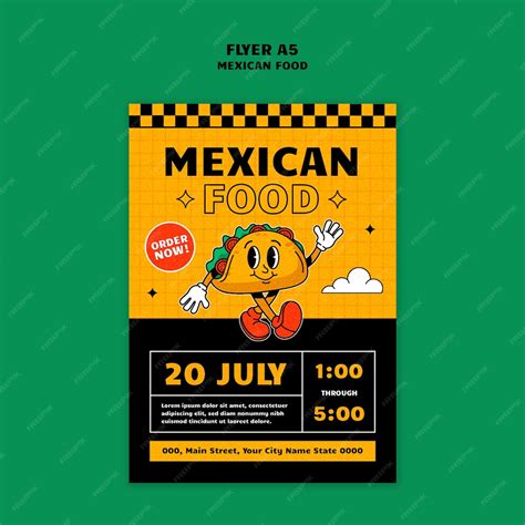 Free Psd Taco Business Template Design