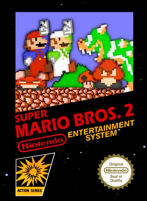 Smb 2 The Lost Levels Nes Box Art Version 1 By Cphthegamer On Deviantart