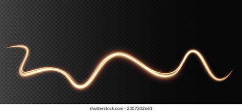 Vector Golden Glowing Lines Png Magic Stock Vector Royalty Free