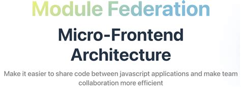 React Module Federation 따라잡기 1