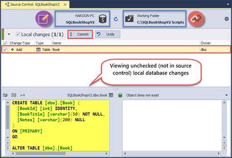 Using Working Folder To Source Control Database Coding Sight