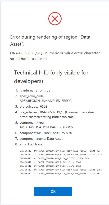 simple edit form returns ora 06502 pl sql numeric or value error character string buffer too