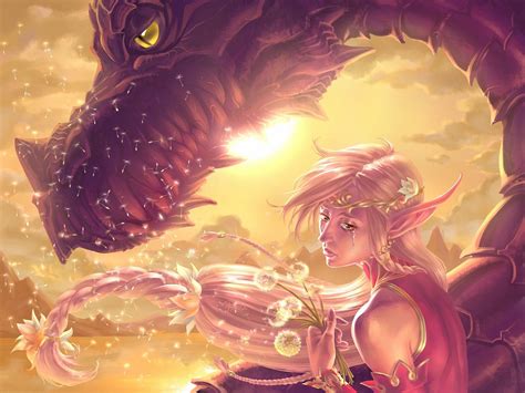 732176 Elves Dragons Blonde Girl Braid Hair Rare Gallery Hd