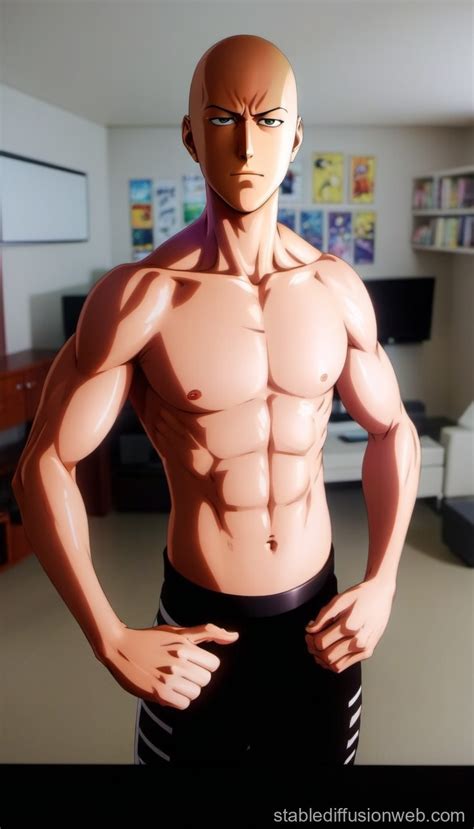 One Punch Man Saves The World From A Falling The City Prompts Stable