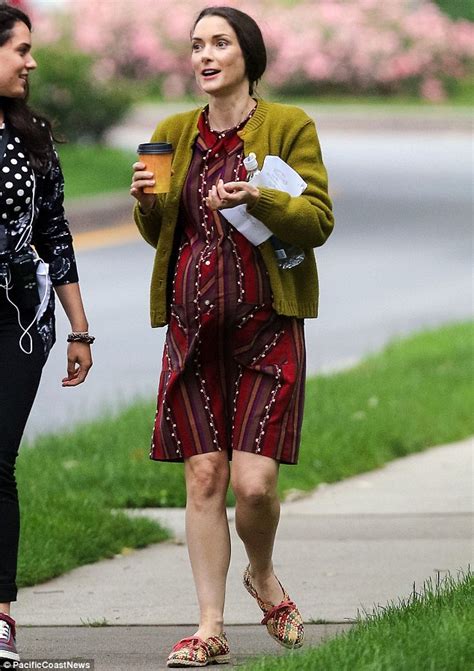 Winona Ryder Sports Baby Bump In New York For Her Latest Movie Daily Mail Online