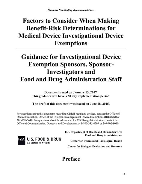 Final Fda Guidance On Medical Devices And Risk Analysis Pdf