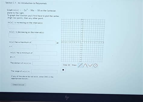 Solved Section 21 An Introduction To Polynomials Graph