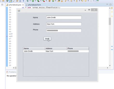 Phone Book App Using Java Sourcecodester