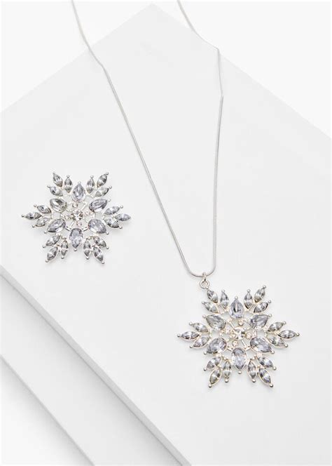 Shop Christmas Snowflake Necklace Accessories Taking Shape Au