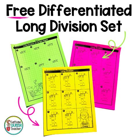 Differentiated Long Division Worksheets For Free Artofit