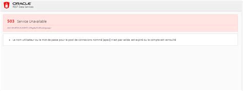 Apex Ords 503 Service Unavailable Oracle Forums
