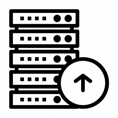 Database Import Database Upgrade Web Hosting Icon