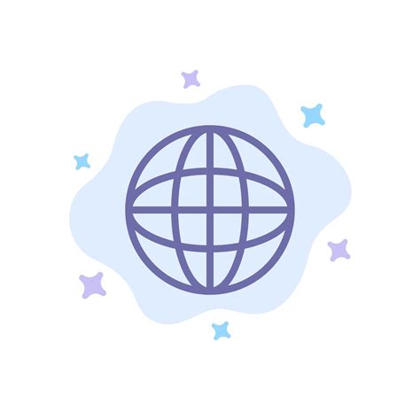 World Globe Internet Education Blue Icon On Abstract Cloud Background 17998624 Vector Art At
