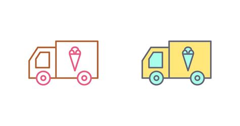 Icecream Van Vector Icon 33696249 Vector Art At Vecteezy