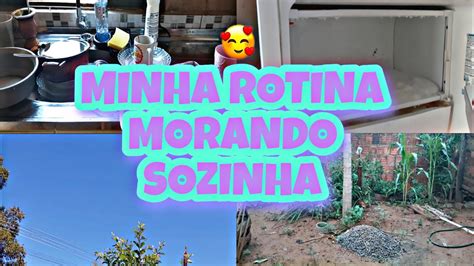 UM POUCO DA MINHA ROTINA MORANDO SOZINHA YouTube