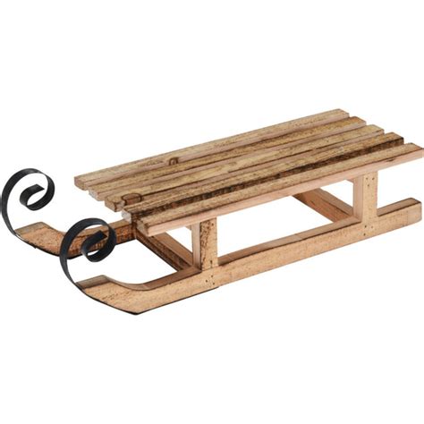 Weihnachtsdeko Schlitten 40 Cm Aus Holz Naturbelassen Von Sonderpreis