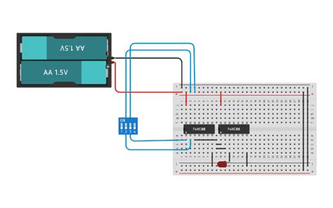 Circuit Design Modul 1 Rangkaian And Tinkercad
