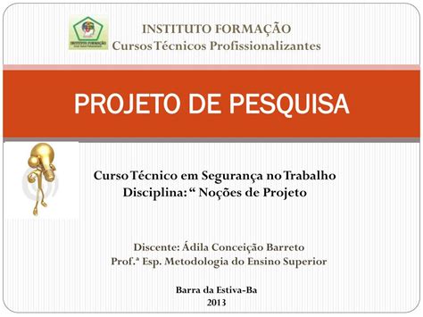 Ppt Projeto De Pesquisa Powerpoint Presentation Free Download Id