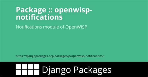 Django Packages Openwisp Notifications
