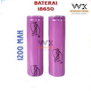 Jual Battery Hongli Baterai 18650 3 7 V 1200 MAh Bisa Isi Cas Ulang
