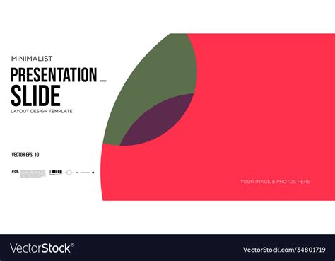 Simple And Minimalist Colorful Presentation Vector Image