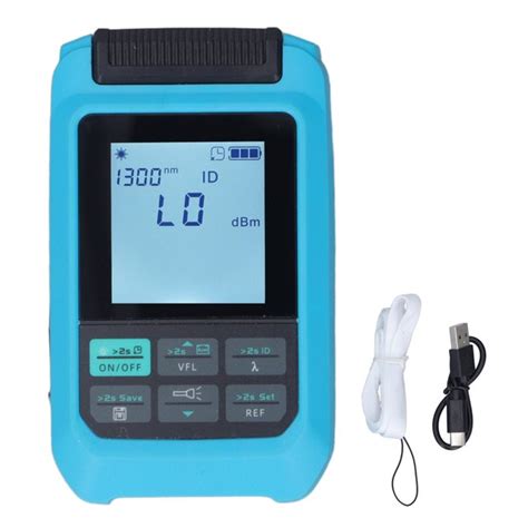 Optical Fiber Power Meter Rechargeable 70~ 3dbm 4 In 1 Universal